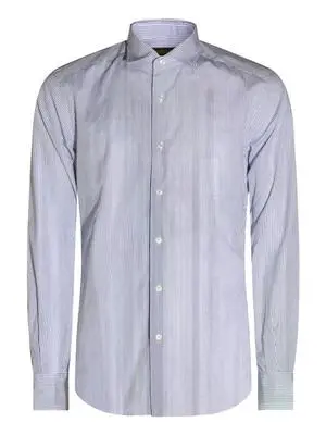 GLANSHIRT Striped Cotton Shirt - Blue