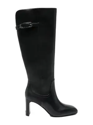 Liu Jo 88mm Knee-high Leather Boots - Black