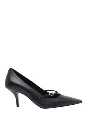 Michael Kors 75mm Buckle-detail Pointed-toe Pumps - Black