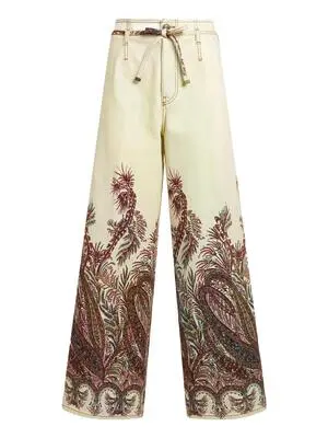 Etro Paisley-print Jeans - White
