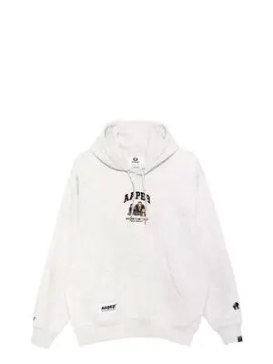 AAPE BY *A BATHING APE® Logo-appliqué Hoodie - Grey