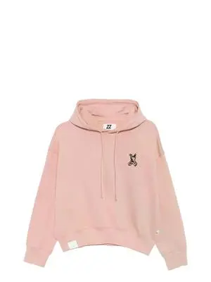 Izzue Logo-embroidered Hoodie - Pink