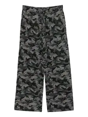 B+AB Camouflage-print Trousers - Black