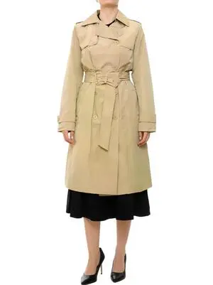 Michael Kors Belted Double-breasted Trench Coat - Neutrals