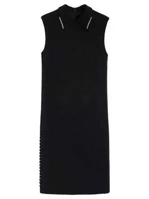 JIL SANDER Peter Pan-collar Studded Dress - Black