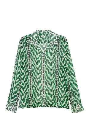 BODE Wave-pattern Shirt - Green
