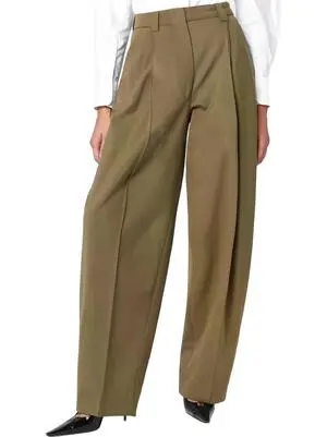 THELATEST Pleated Balloon Trousers - Green