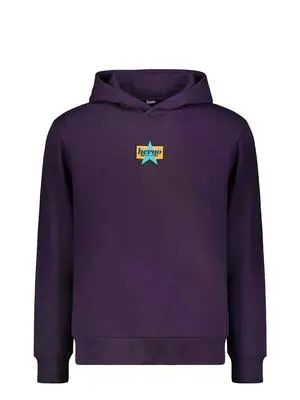 Herno Star-embroidered Hoodie - Purple