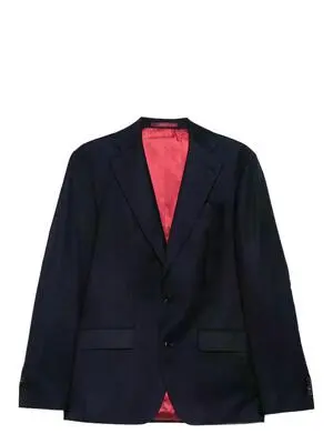 Sand Single-breasted Blazer - Blue