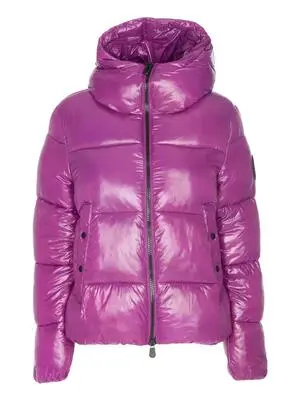 SAVE THE DUCK Padded Hooded Jacket - Purple