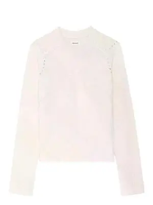 Zadig&Voltaire Embellished Crew-neck Sweater - White