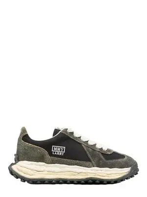 Mihara Yasuhiro Larry Logo-patch Suede Sneakers - Black