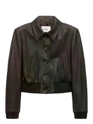Dorothee Schumacher Classic-collar Leather Jacket - Brown