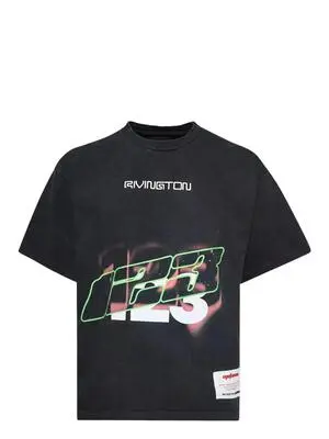 RRR123 Graphic-print T-shirt - Black