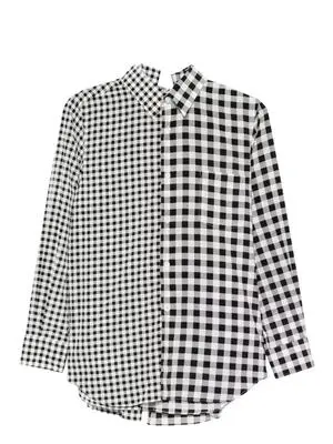 Comme Des Garçons Gingham Shirt - Black