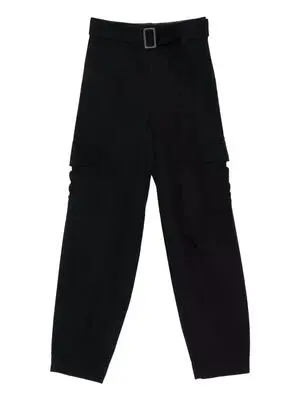 Emporio Armani High-waisted Trousers - Black