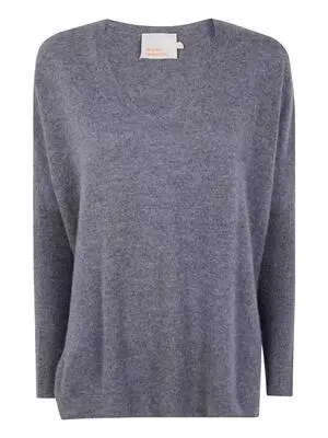 ABSOLUT CASHMERE V-neck Cashmere Sweater - Grey
