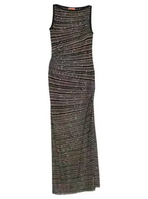 Missoni Sequin-embellished Maxi Dress - Brown
