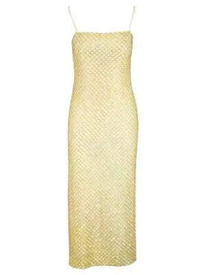 Veronica Beard Sequin-embellished Midi Dress - Yellow