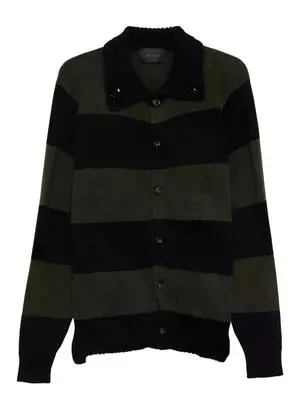 Simone Rocha Striped Cardigan - Black