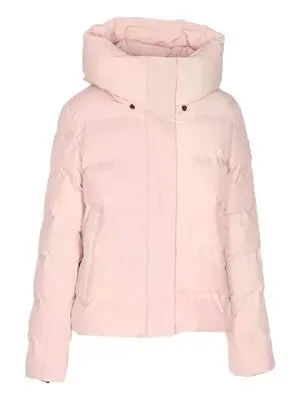 SAVE THE DUCK Logo-patch Puffer Jacket - Pink