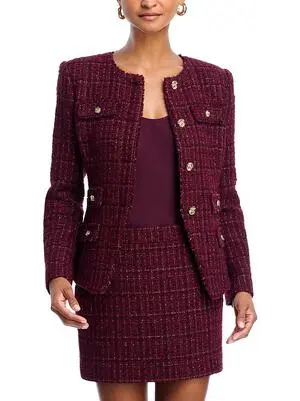 Generation Love Havana Tweed Jacket - Malbec Multi