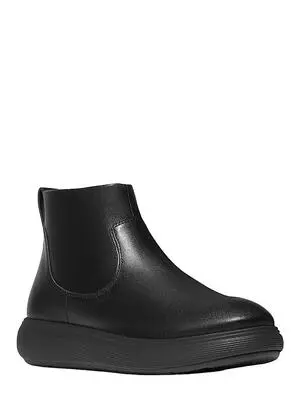 Fitflop Leather Zip Ankle Boots - All Black