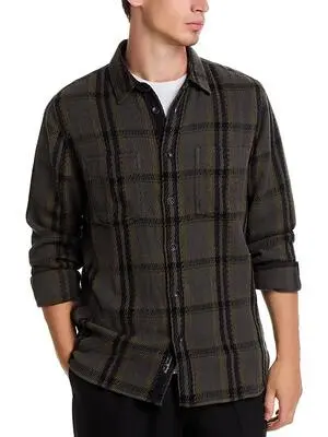 Rag & Bone Herringbone Plaid Oversized Fit Button Down Shirt - Multi