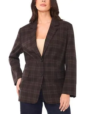 Vince Camuto Single Breasted Blazer - Chocolate