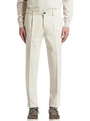 Peserico Cotton Regular Fit Trouser - Chalk White