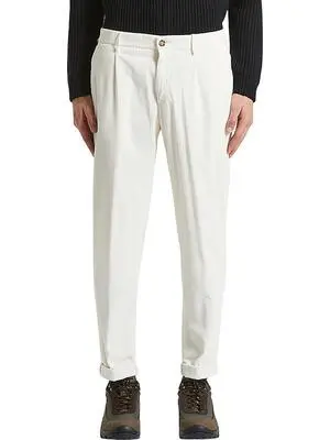 Peserico Cotton Trousers - Chalk White