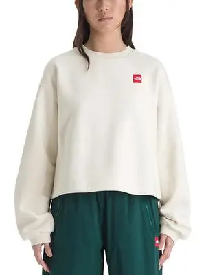 The North Face Red Box Crewneck Sweatshirt - White Dune