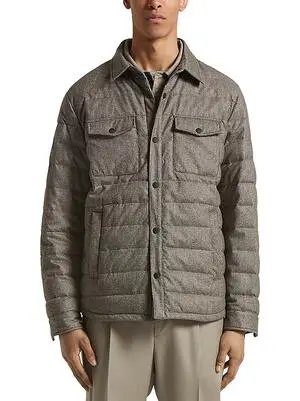 Peserico Samosa Quilted Jacket - Bark Brown