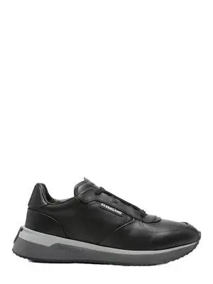 FERRAGAMO Leather Sneakers - Black