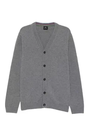 Paul Smith Merino Wool Cardigan - Grey