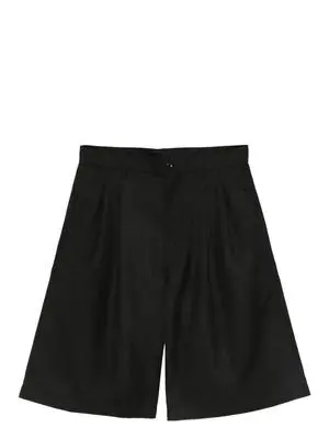Comme Des Garçons Pleated Shorts - Black