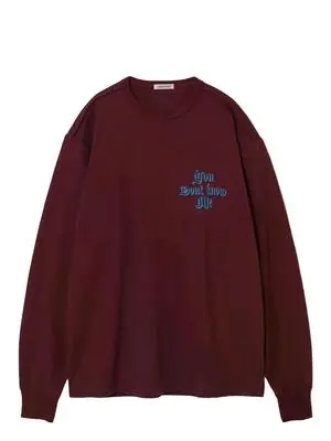 UNDERCOVERISM Cotton Long-sleeve T-shirt - Red