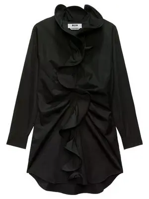 MSGM Ruffled Shirt Dress