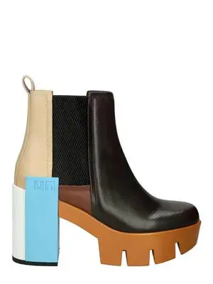 United Nude 110mm Leather Chelsea Boots - Brown