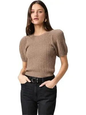 Paige Lucerne Cashmere Top - Brown