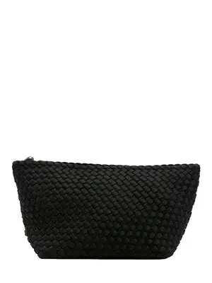 NAGHEDI Woven Makeup Bag - Black