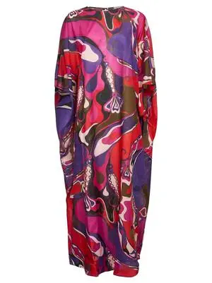 EMILIO PUCCI Abstract-Pattern Print Draped Dress