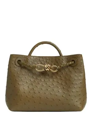 BOTTEGA  VENETA Bottega Veneta Small Andiamo Top-handle Bag - Mud