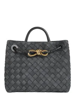 Bottega Veneta Small Intrecciato Andiamo Top-Handle Bag Graphite