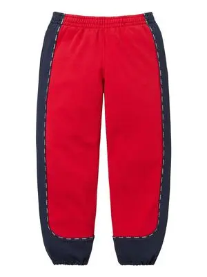 Supreme Piping Sweatpant - Red