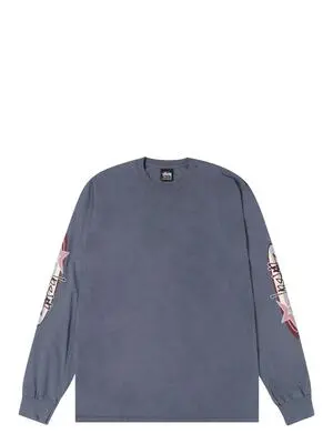 StÜssy Two Star Long-sleeve Tee - Blue