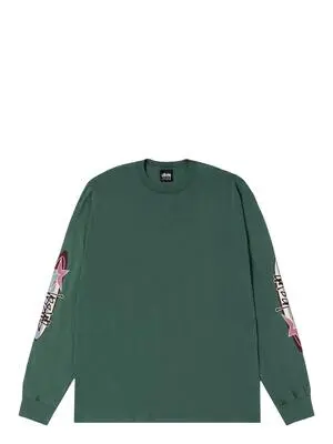 StÜssy Two Star Long-sleeve Tee - Green