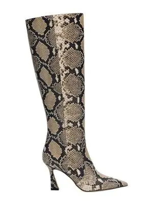 STUART WEITZMAN 85mm Vinnie Printed Knee-high Boots - Snake