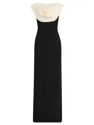 Lela Rose Cowl-neck Column Gown - Multi