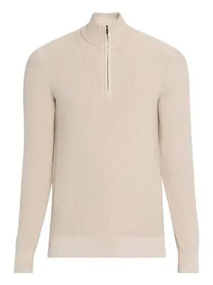 Vince Geometric Jacquard Quarter-Zip Sweater 969bcc-bri